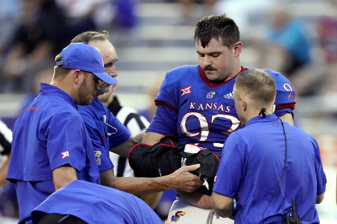 Sam Burt may not play in KU football’s rivalry game, but the veteran is ...